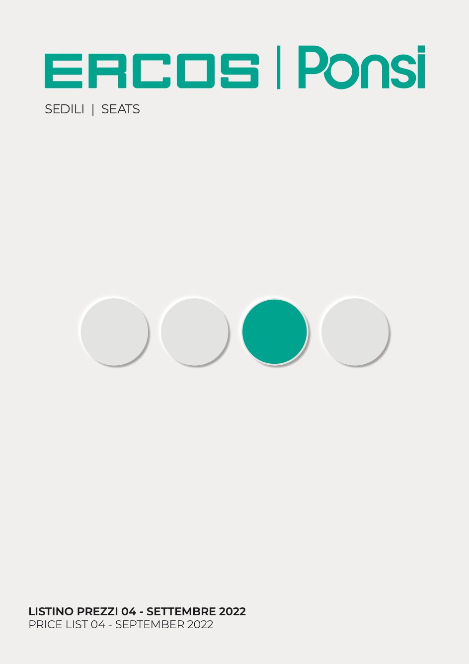 Price list Ercos | Ponsi Sedili | Settembre 2022