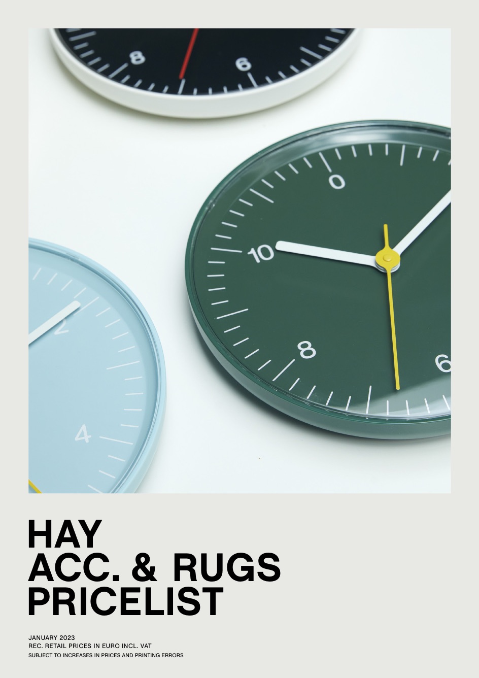 Liste de prix Hay Acc. & Rugs