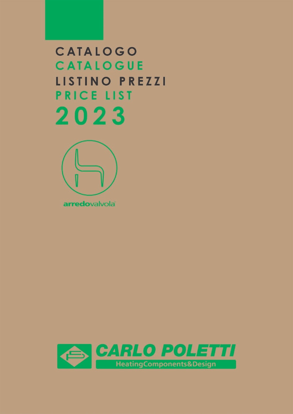 Listino prezzi Carlo Poletti Arredo Valvola