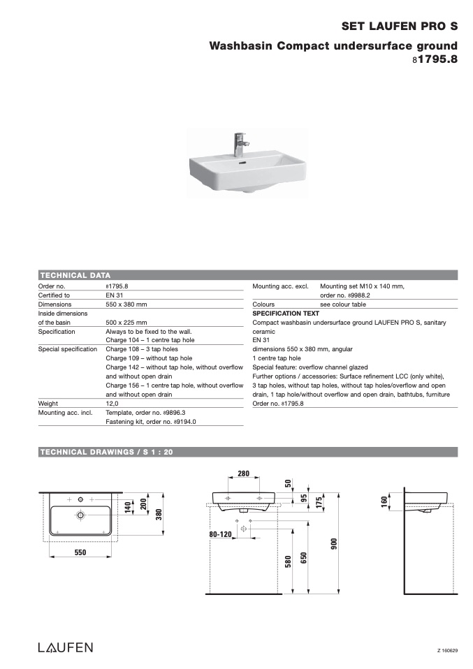 Laufen - TECHNICAL CATALOGUE V 3.4