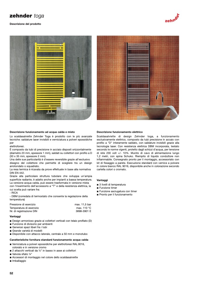 Zehnder - Technic | Radiatori e scaldasalviette