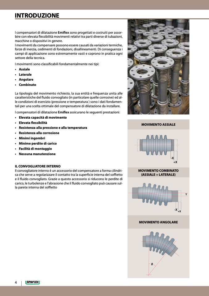 Emiflex - COMPENSATORI DI DILATAZIONE